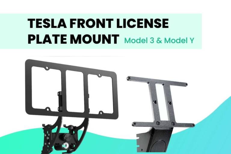 Tesla Front License Plate Frames and Holders for Model 3 & Y