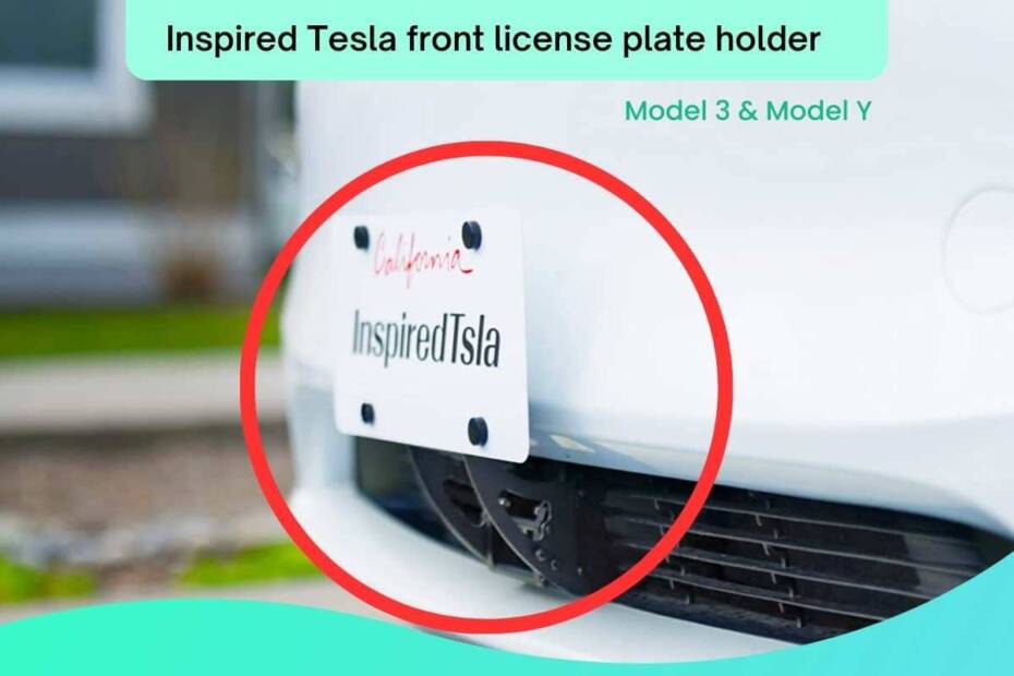 Tesla Front License Plate Frames and Holders for Model 3 & Y