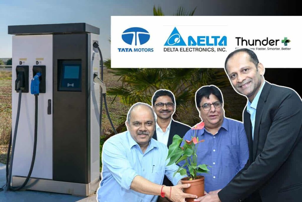 Tata Motors Partners with Delta, Thunderplus to Set up 250 EV Charging stations